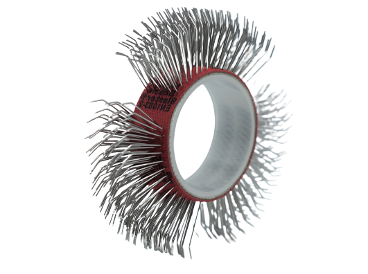 Bristle Blaster® Band, Edelstahl, rot, 23 mm